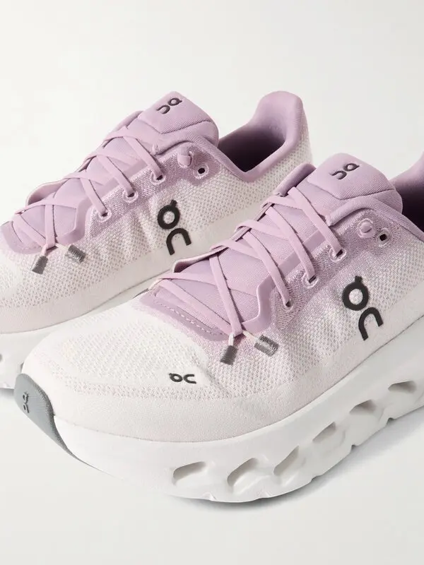 On Cloudtilt Stretch Recycled-knit Sneakers - Purple