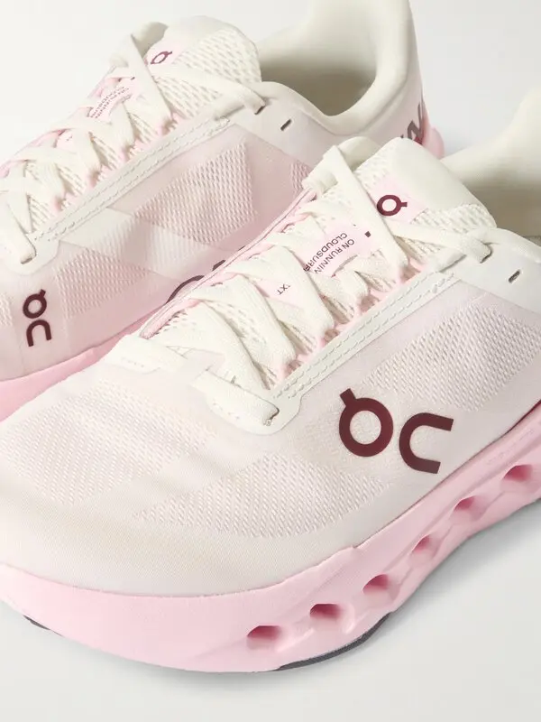 On Cloudsurfer Next Rubber-trimmed Mesh Sneakers - Pink