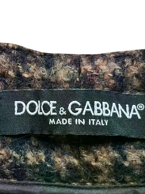 Dolce & Gabbana Houndstooth Wide Leg Shorts