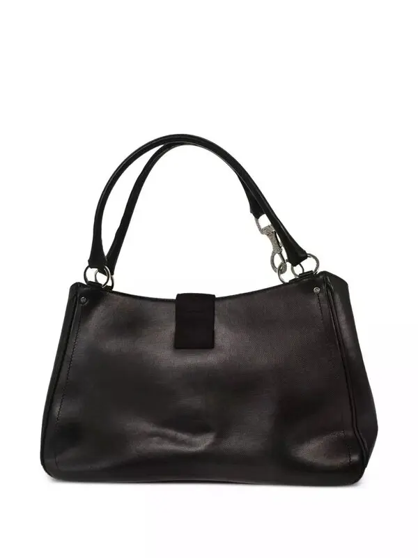 Dior 2003 Leather Tote Bag - Black