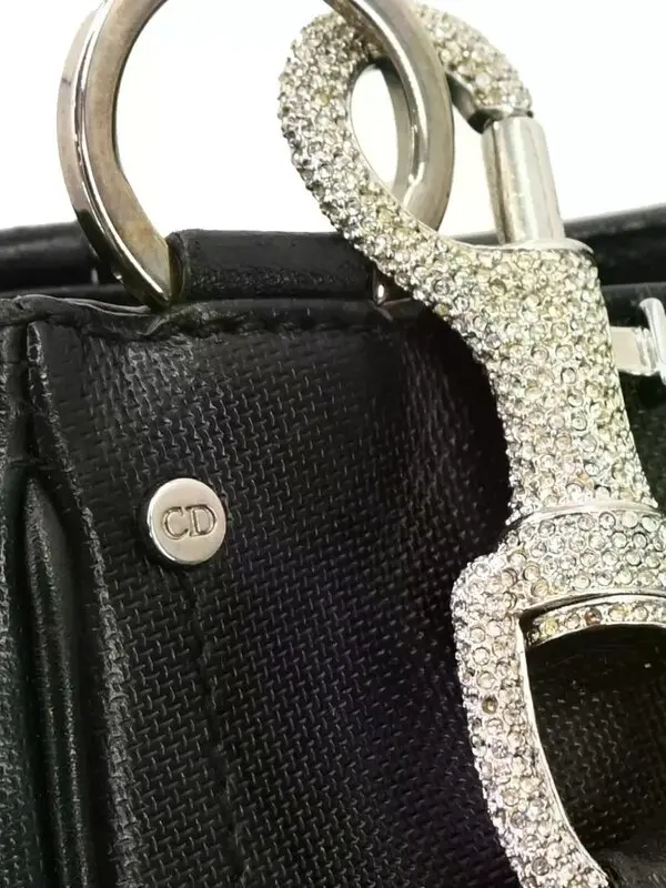 Dior 2003 Leather Tote Bag - Black