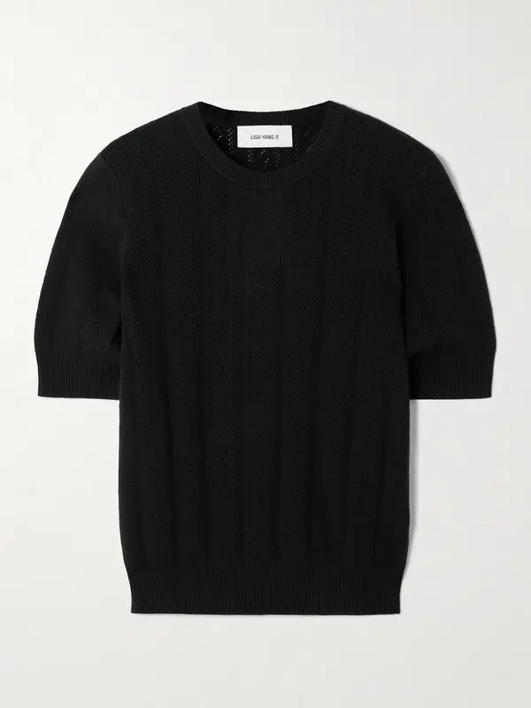 LISA YANG Nika Pointelle-knit Sweater