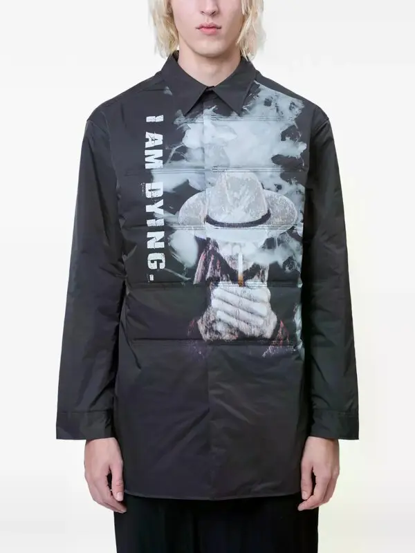 Yohji Yamamoto Padded Printed Shirt