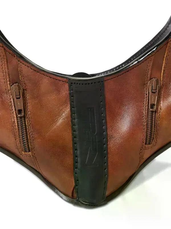EDEN TAN Heel-detail Leather Tote Bag