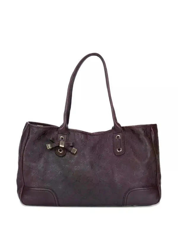 Gucci Medium Monogram Bow Tote Bag