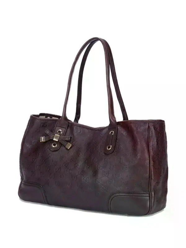 Gucci Medium Monogram Bow Tote Bag