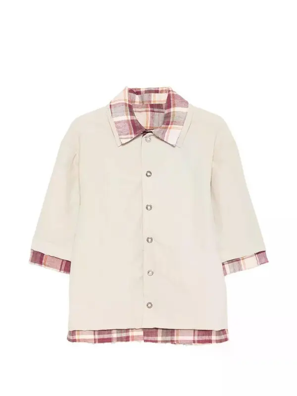 MARBELL Peggy Bowling Shirt - Neutrals