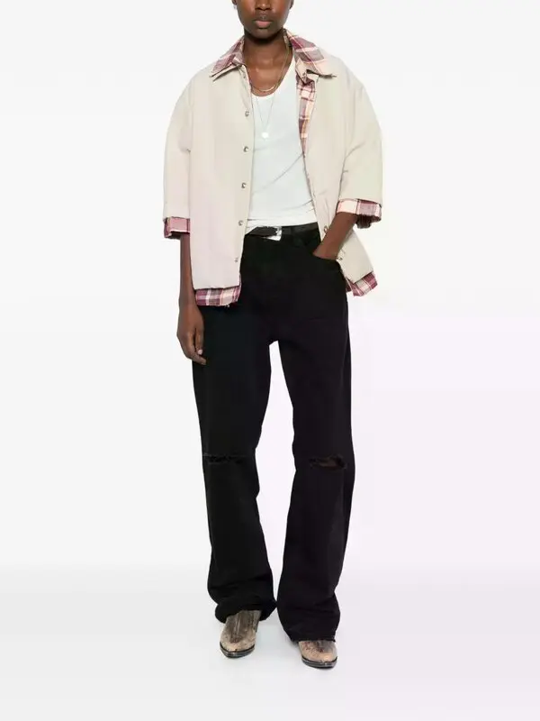 MARBELL Peggy Bowling Shirt - Neutrals