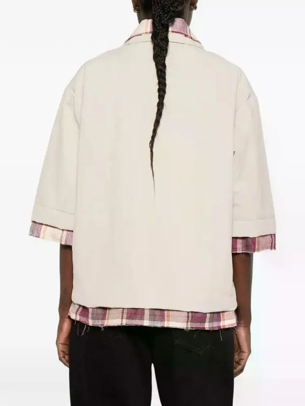 MARBELL Peggy Bowling Shirt - Neutrals