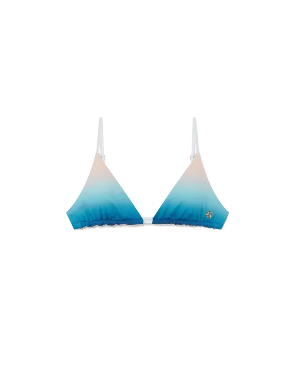 Casablanca Gradient Bikini Top - Blue