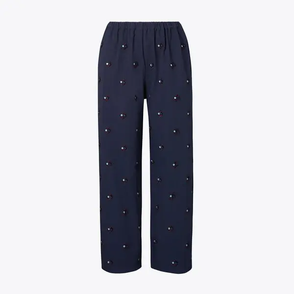 Tory Burch Embellished Cotton Pant