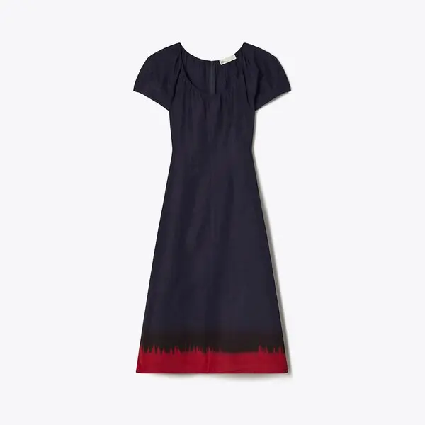 Tory Burch Balloon Sleeve Viscose Dress