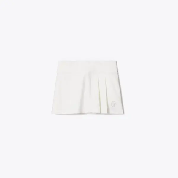 Tory Burch Pleated Mini Tennis Skirt - Snow White