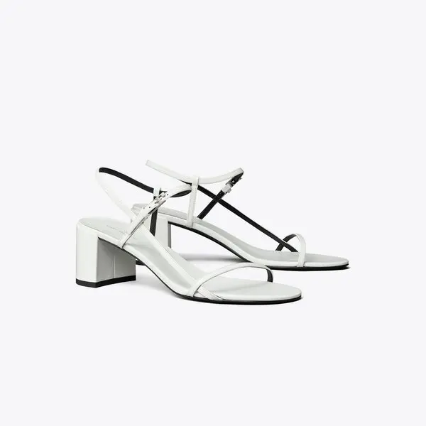 Tory Burch Gigi Heeled Sandal - Bianco