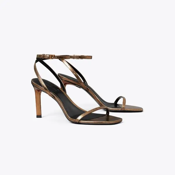 Tory Burch Gigi Heeled Sandal - Copper