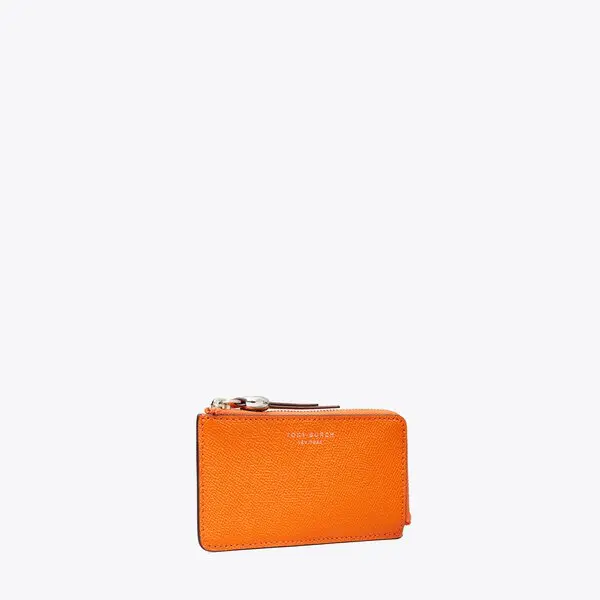 Tory Burch Romy Zip Card Case - Orange