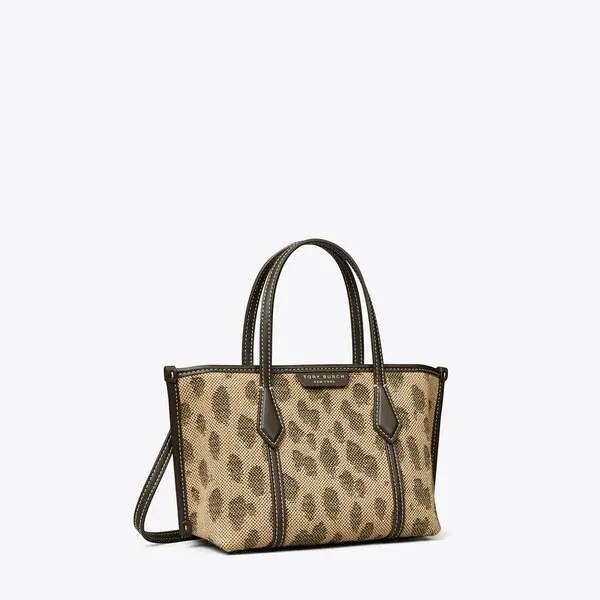 Tory Burch Mini Perry Canvas Tote - Cheetah