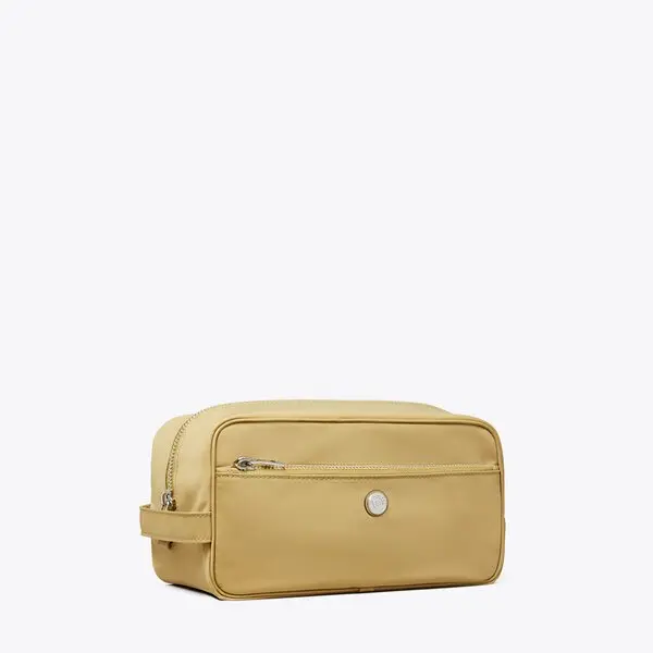 Tory Burch Large Twist Cosmetic Case - Wheat