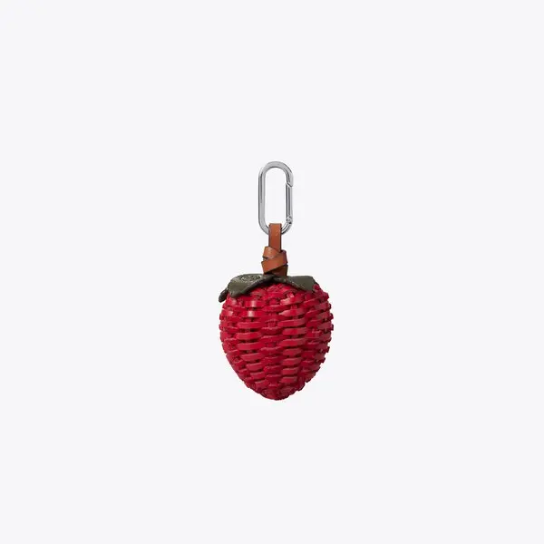 Tory Burch Woven Strawberry Charm