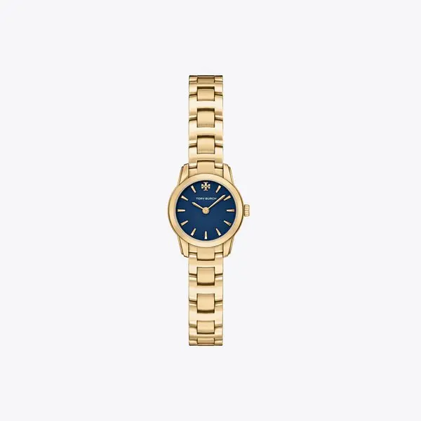 Tory Burch Mini Miller Watch - Navy/pale Gold