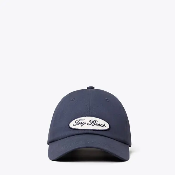 Tory Burch Logo Patch Baseball Cap - Tory Navy