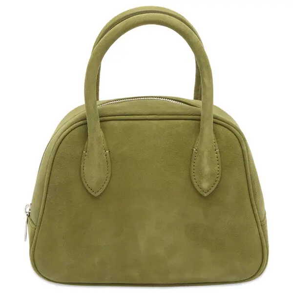 DUNST Suede Boston Bag - Pistachio