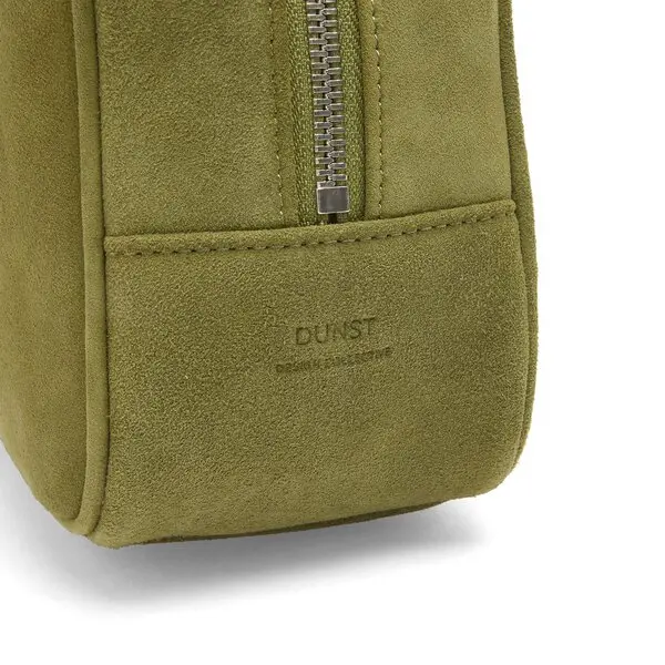 DUNST Suede Boston Bag - Pistachio