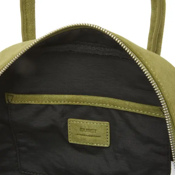 DUNST Suede Boston Bag - Pistachio
