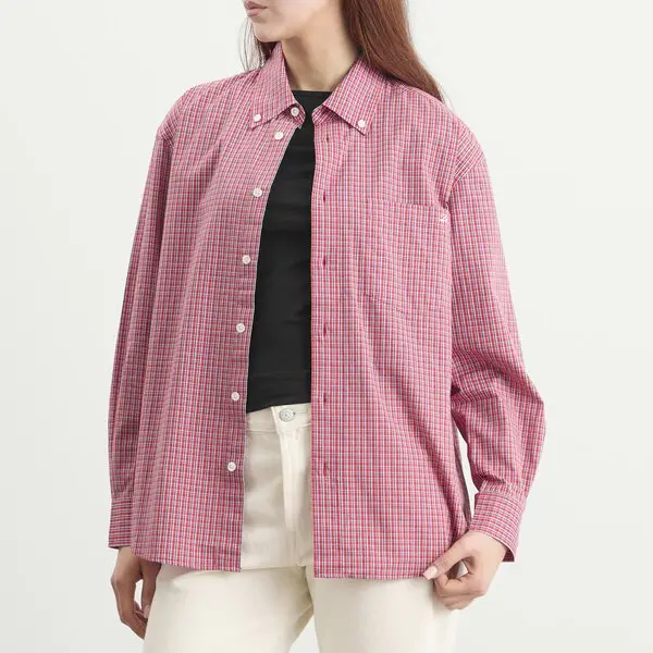 DUNST Oversized Checked Shirt