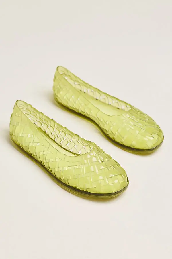 Melissa Possession Jelly Ballet Flats - Green