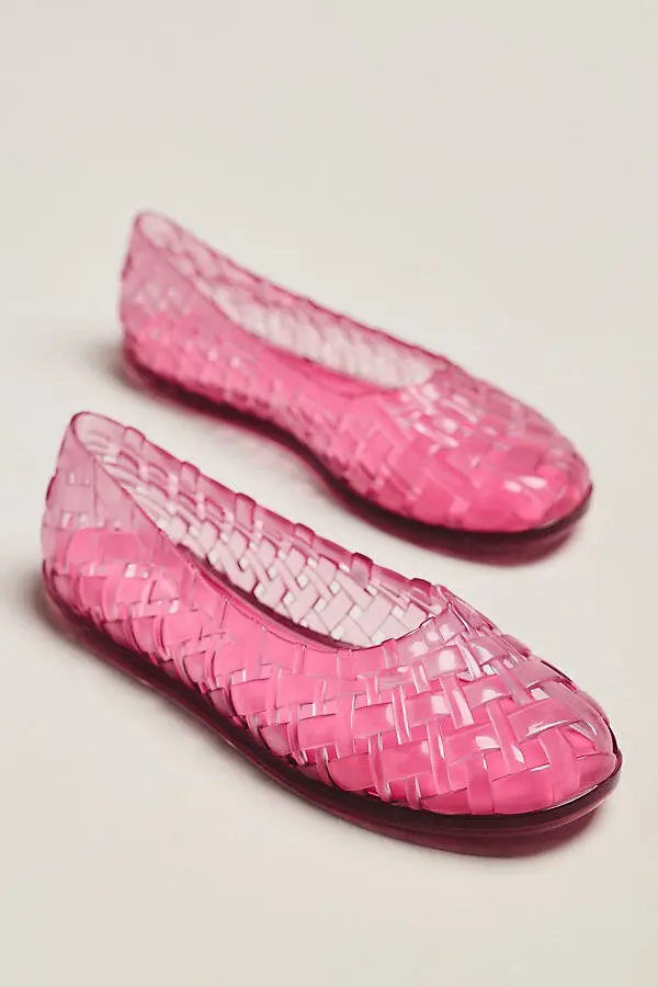 Melissa Possession Jelly Ballet Flats - Pink
