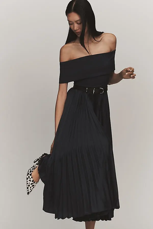 open lace back dress Women's Off Shoulder Long Sleeve Fur Trim A-Line Party Club Mini Dress   Divahotcouture