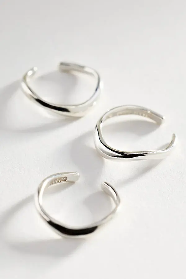 Chan Luu Ripple Toe Rings Set Of 3