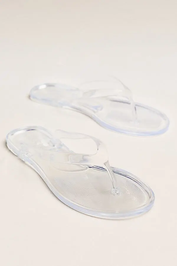Matisse Olsen Jelly Thong Sandals - Clear