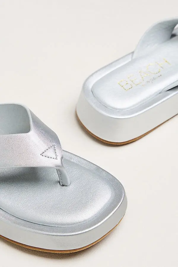 Matisse Mallorca Thong Sandal - Silver