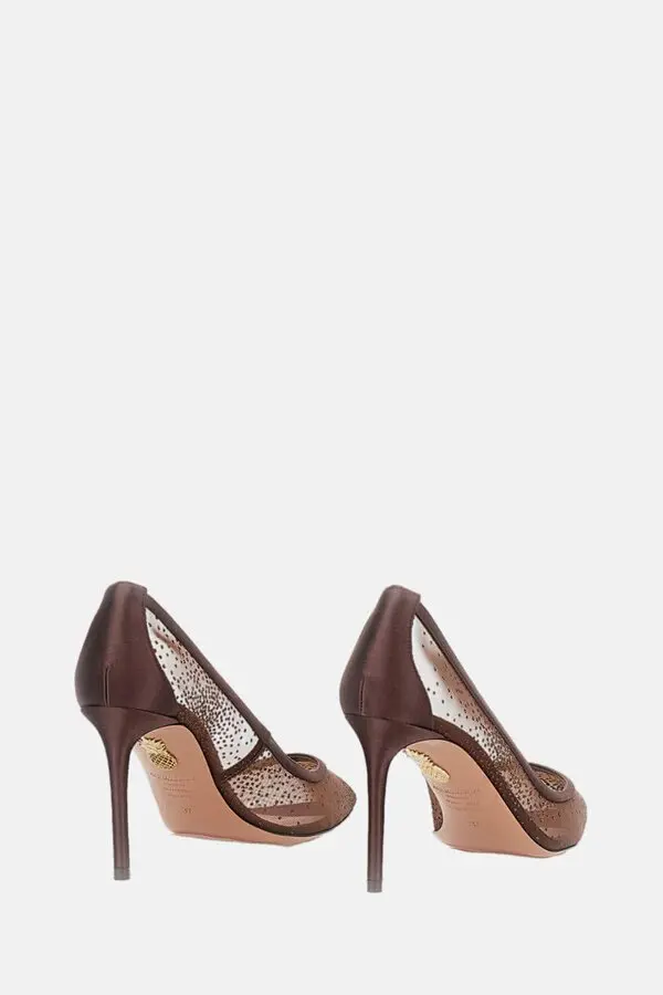 AQUAZZURA Nude Heel 85 - Brown