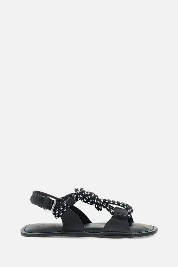 Plan C Sandals With Cord - Black