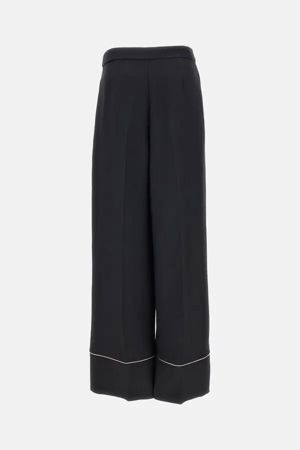 Fendi Tailored Wool And Silk Trousers