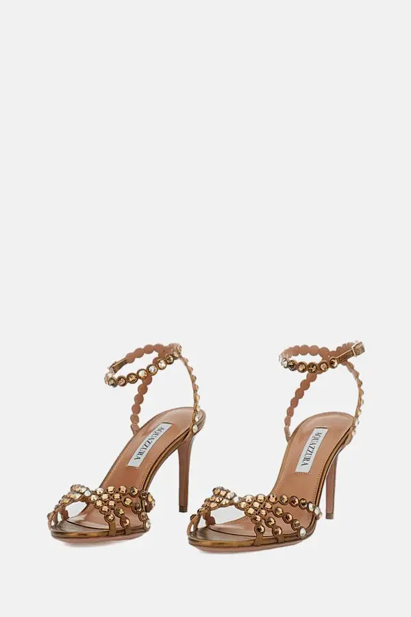 AQUAZZURA Tequila Sandal 85 - Brown