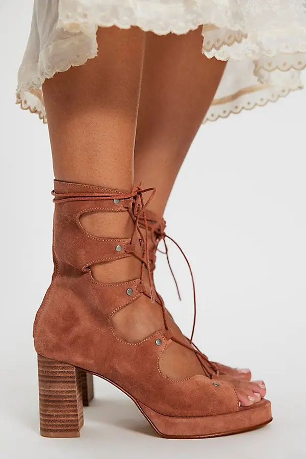 Free People Markie Lace-up Platforms