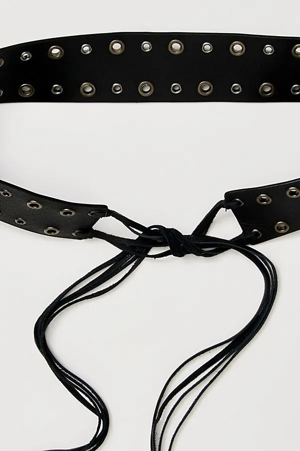 Free People Riot Grommet Leather Belt