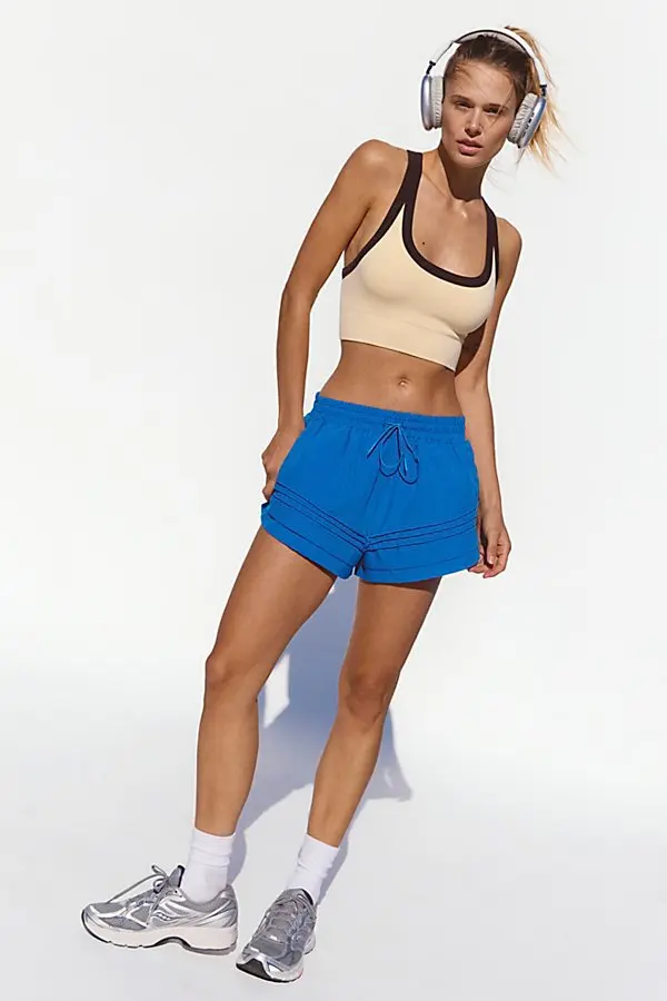 Free People Go To Colorblock Sports Bra - Sunlit Yellow Combo