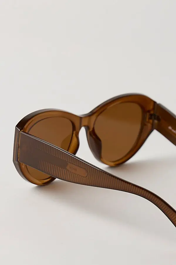 Free People Eden Cat Eye Sunglasses - Tort/chocolate