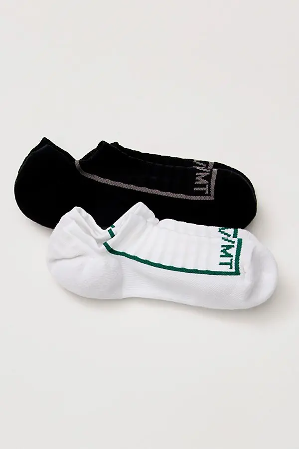 Free People No-show Socks - White/black