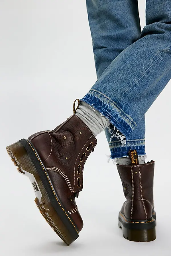 Dr. Martens Sinclair Floral Platform Boots