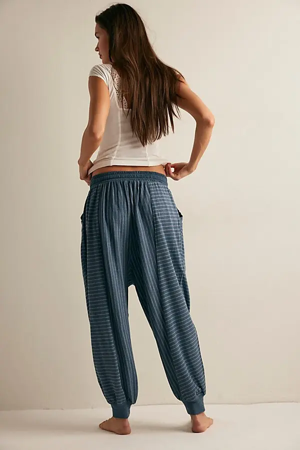 Free People Sunday Mood Joggers - Navy Combo