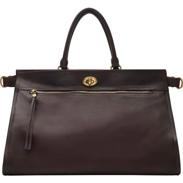 Burberry Hampstead Extra Large Tote - Peat Brown