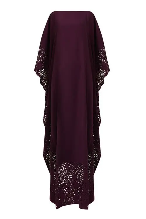 LEEM Laser-cut Kaftan - Purple