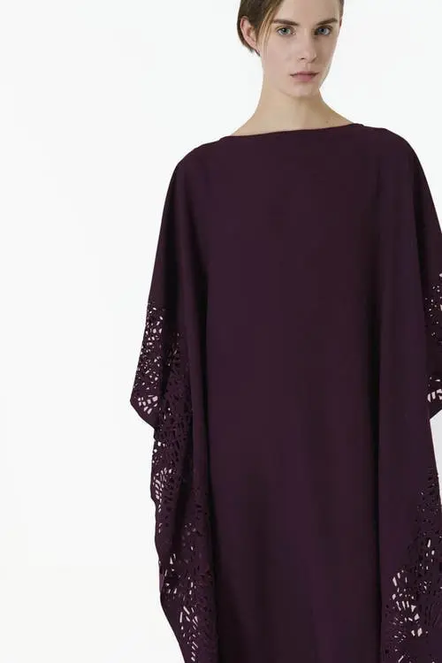 LEEM Laser-cut Kaftan - Purple