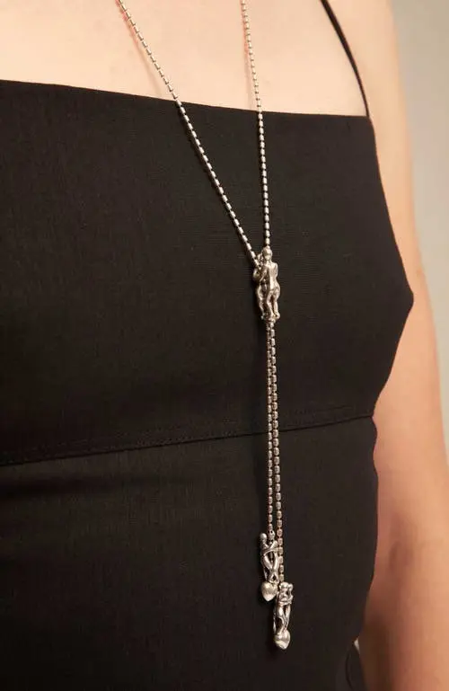 UNODE50 Plated Chain Necklace With Three Figures